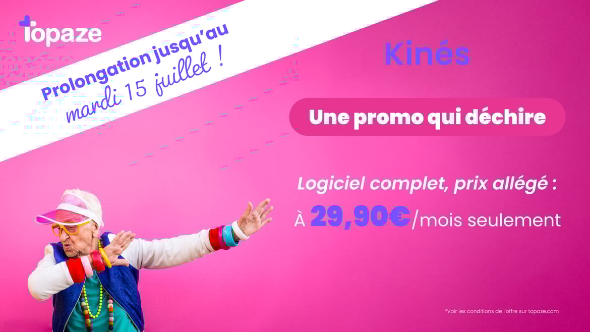 Promo Logiciel Topaze Air Kiné